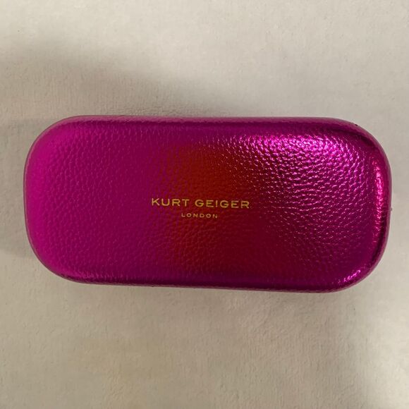 Kurt Geiger | Accessories | Kurt Geiger Hot Pink Metallic Orange Clam ...